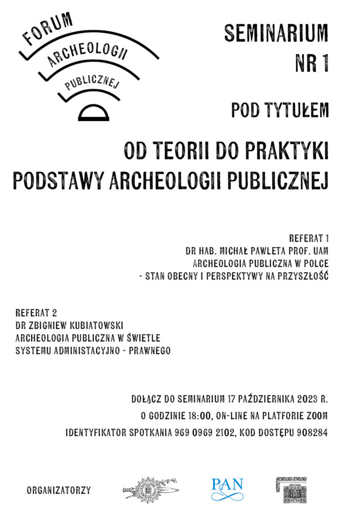 „Od teorii do praktyki — podstawy archeologii publicznej”